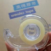 China DIY Clear BOPP Stationery Tape 18mm Width Yellowish Individual  For Projects for sale
