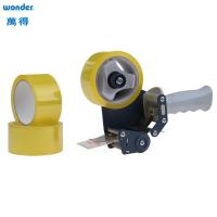 China Acrylic Adhesive Packing Tape Cutter Dispenser Blue Solid Plastic For Box for sale