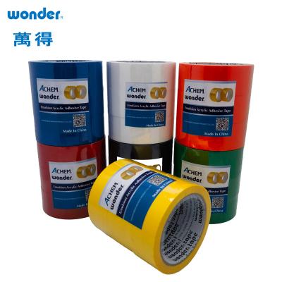China Eco-Friendly BOPP Packaging Tape in Seven Colors with Low VOC Water Based Adhesive for sale