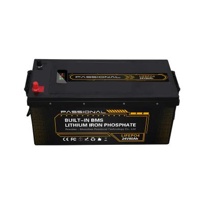 China 24v 60ah Lead Acid Residential Storage Battery System Portable Waterproof for sale