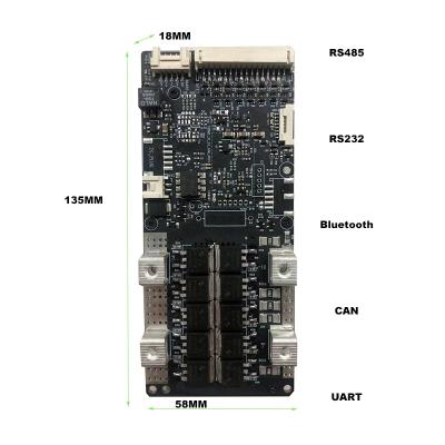 China HASL Surface Finishing ANT Smart BMS Battery Board 3S RS485 72V for sale