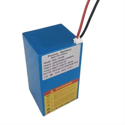 China 24V 10Ah Lithium ion battery pack for electric sweeper power tools 18650 NCM Rechargeable batteries for sale