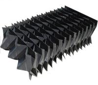 China Cooling Tower PVC Drift Eliminator Louver PVC Drift Mist Eliminators Black Drift Eliminator for sale