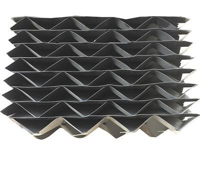 China Cooling Tower PVC Drift Eliminator Louver PVC Drift Mist Eliminators Black Drift Eliminator for sale