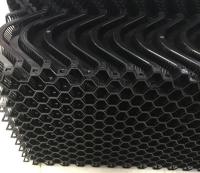 China PP Plate Cooling Tower Drift Eliminator Types Demister Pad Mist Eliminator Black Drift Eliminator for sale