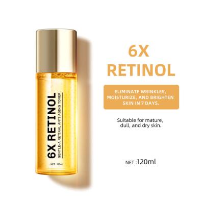 China ODM 6X Retinol Moisture Soothing Whitening Anti Wrinkle Anti Aging Facial Skin Toner for sale