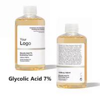 China Hot Selling 7% Glycolic Acid Exfoliating Toner Acne Removal Face Skin Care Toner Private Label Glycolic Exfoliating Toner for sale