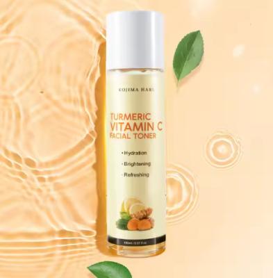 China OEM Private Label Turmeric Whitening Hydrating Face Toner Improve Blemishes Dark Spots Vitamin C Facial Toner for sale