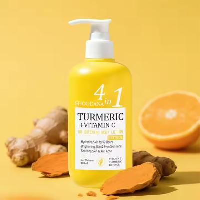China Turmeric VC Whitening OEM Body Lotion Anti Acne Hydrating Customized Logo for sale