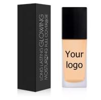 China Custom Makeup Matte Full Coverage Liquid Foundation Glass Bottle Vegan Cushion Foundation Private Label for sale