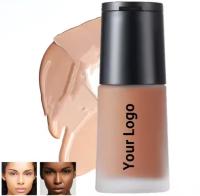China Wholesale Private Label Vegan Long Lasting Sweatproof Waterproof Makeup Face Liquid Foundation for Black Women for sale