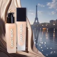 China Women's Full Coverage Natural Mineral Liquid Foundation Wholesale Waterproof Concealer Sunscreen Cream Dark Light Loose Makeup for sale