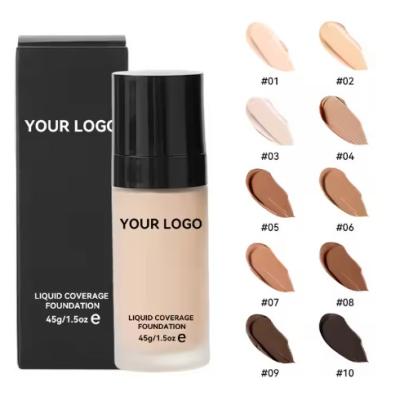 China OEM Make Your Own High Quality Foundation Liquid Full Cover Long Lasting Private Label Matte Waterproof Makeup Foundation for sale