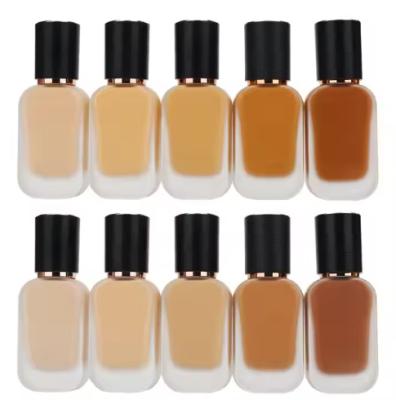 China Face Makeup Full Coverage Waterproof Long Lasting Liquid Foundation Custom Logo Cream For Oil Skin Concealer Cosmetics for sale