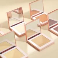 China OEM / ODM Wholesale Face Pressed Powder Makeup Private Label Matte Foundation Full Coverage Concealer Powder Foundation Oil-Control Lightweight for sale
