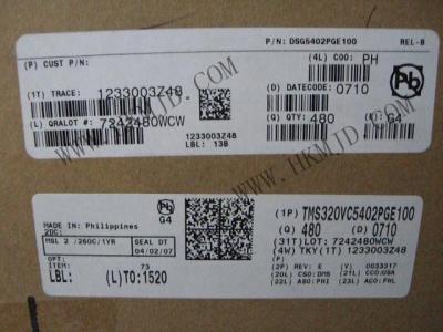 China TMS320VC5402PGE100 Microcontroller MCU 100MHz Digital Signal Processors LQFP-144 for sale
