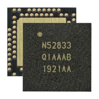 China Wireless Communication Module NRF52833-QDAA-R 2.4GHz BT v5.3 RF Transceiver IC for sale