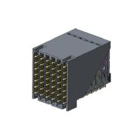 China Connectors 10124413-101LF 3-Pair 92Ω ExaMAX Backplane Connector for sale