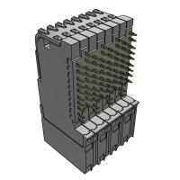China Connectors HDTF-3-08-S-RA-LC-100 Right-Angle Receptacle 48POS Backplane Connector for sale