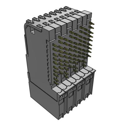 China Connectors HDTF-3-08-S-RA-LC-100 Right-Angle Receptacle 48POS Backplane Connector for sale