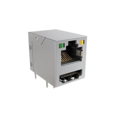 China RJE36188244H Connectors RJE36 Series Modular Connector 8POS Combo Connectors for sale