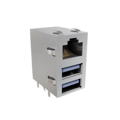 China RJE361883101 Connectors Modular Connectors 8Position Modular Jack Connector for sale