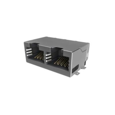 China RJE3B2886402N Connectors CAT6 High Speed Narrow Profile RJ45 Modular Connectors for sale