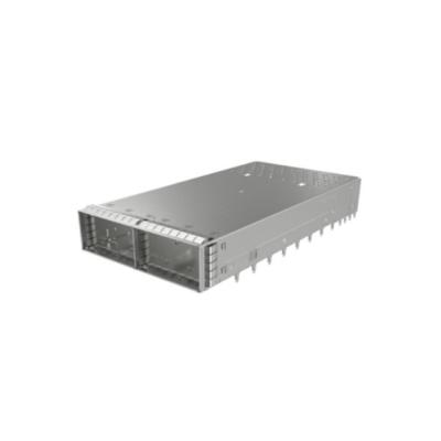 China UE62-B2620-021E1 Connectors 1x2 OSFP Cage Connector With EMI Enhanced Vent Holes for sale