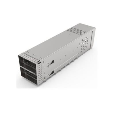 China UE62-F162G-020G1 Connectors OSFP 1x1 Low Profile Cage With 9.5Mm High Extruded Heat Sink for sale