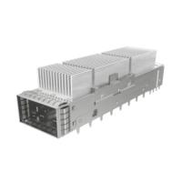 China UE62-B162G-021E1 Connectors 1x1 QSFP Cage Connectors With 10.8mm High Heat Sink for sale