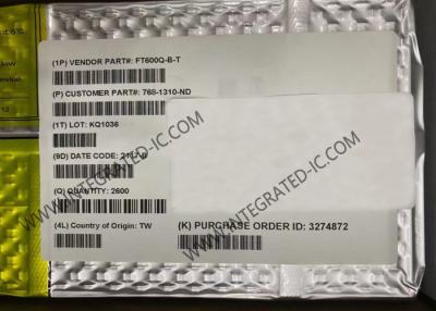 China Integrated Circuit Chip FT600Q-B-T 1.65V To 3.6V QFN56 USB Bridge Controller for sale
