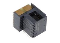 China RVPX-P08PM1 Connectors 1.5A Half Left End Backplane Connector 56POS for sale
