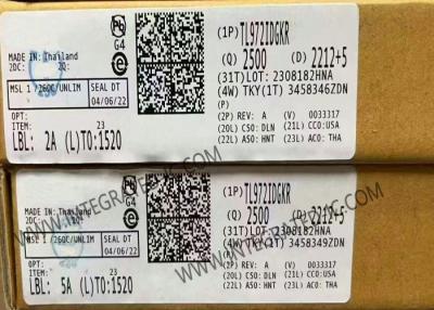China TL972IDGKR Integrated Circuit Chip Dual 12V 12MHz Low-Noise Operational Amplifiers for sale