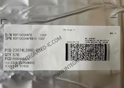 China R5F100SHAFB Microcontroller MCU Low Power High Function RL78/G13 Microcontrollers for sale