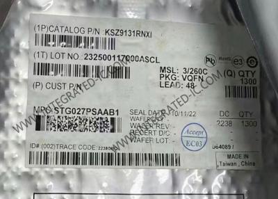 China IC Chip KSZ9131RNXI Gigabit Ethernet Transceiver 48-QFN Package Surface Mount for sale