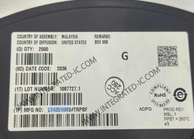 China LT4351IMS Integrated Circuit Chip ORing Controller MSOP10 MOSFET Diode-OR Controller for sale
