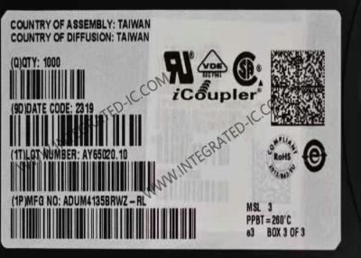 China Integrated Circuit Chip ADUM4135BRWZ Isolated IGBT Gate Driver With Miller Clamp for sale