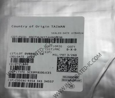 China SC33PF8100JCES Integrated Circuit Chip 12-Channel Power Management IC For High Performance Applications for sale