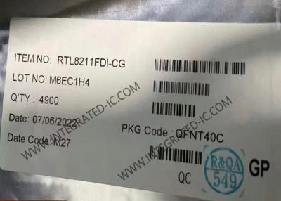 China RTL8211FDI-CG Ethernet IC Highly Integrated 10/100/1000M Ethernet Transceiver for sale
