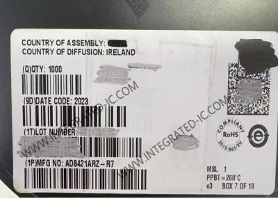 China AD8421ARZ Integrated Circuit Chip 10MHz Low Power Instrumentation Amplifiers SOIC8 for sale