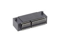 China MEC1-120-02-F-D-RA1-SL-TR Connectors 1.00 mm Right-Angle Mini Edge Card Socket Connector for sale