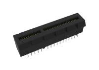 China 10018783-02201TLF Connectors 64POS PCI Express Gen 3 Card Edge Connectors for sale