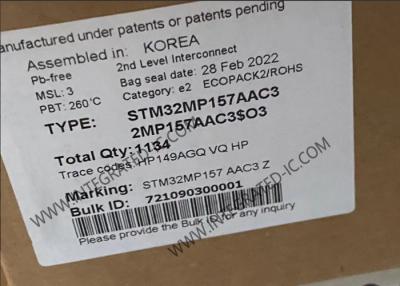China STM32MP157AAC3 ARM Dual Core 32-Bit 209MHz Embedded Microprocessors 361-TFBGA for sale