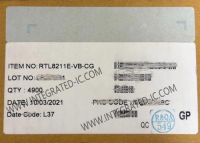 China RTL8211E-VB-CG Ethernet IC Integrated 10/100/1000M Ethernet Transceiver QFN48 for sale