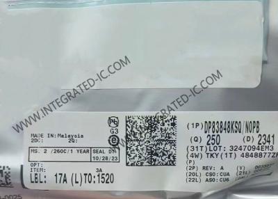 China DP83848KSQ Ethernet IC Ethernet Transceivers 10/100Mbps Ethernet PHY Transceiver for sale