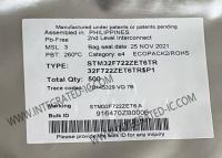 China STM32F722ZET6TR Microcontroller MCU with ARM Cortex-M7 Core 216 MHz Clock Speed and 512 KB Flash Memory for sale
