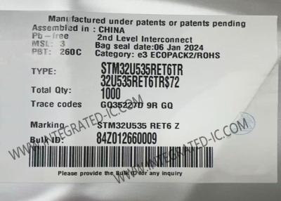 China STM32U535RET6TR Microcontroller MCU 32-Bit MCU 160MHz STM32U5 Microcontroller IC for sale