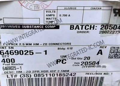 China 6469025-1 Z-PACK HM-Zd High Speed Backplane Connector 40 Position 4 Row 0.098