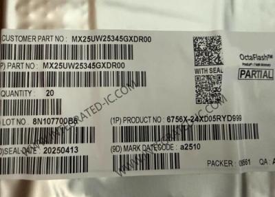 China MX25UW25345GXDR00 1.8V 256Mbit Automotive NOR Flash Serial NOR Memory IC Chip for sale