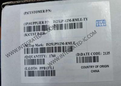 China IS25LP512M-RMLE-TY Memory IC Chip 512Mbit Serial NOR Flash Memory Chip with 133 MHz Clock Frequency and SPI - Quad I/O Interface for sale